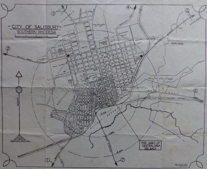 Jonathan Potter: Map : City of Salisbury, Southern Rhodesia